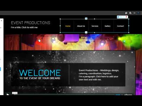 HTML Website Builder | Adding a Menu