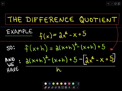 ❖ The Difference Quotient - Example 2 ❖