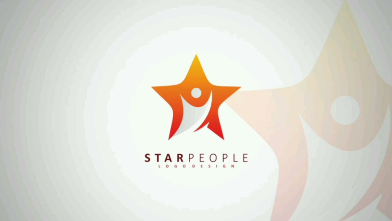 logo vector tutorial. star people
