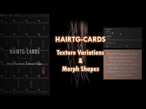 HairTG-Cards - Design Preset Variations and Morphing