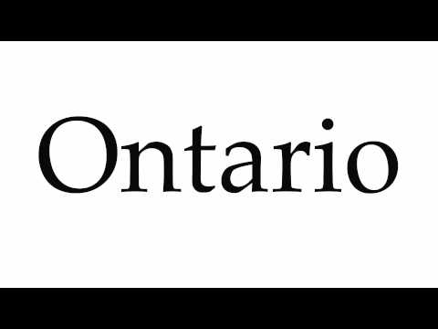How to Pronounce Ontario