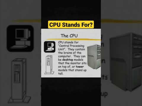 What is CPU? # CPU stands for? # The Brain of the Computer# Example....