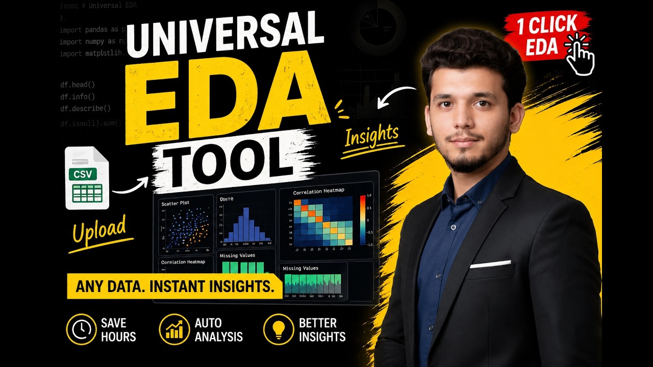 I Built a Universal EDA Tool That Saves HOURS of Data Analysis 😳 (GitHub Project)