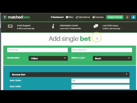 How to track profits from No Lay accas