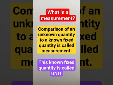 #What is measurement? #What is unit? # education # basics of Physics #Physical quantities