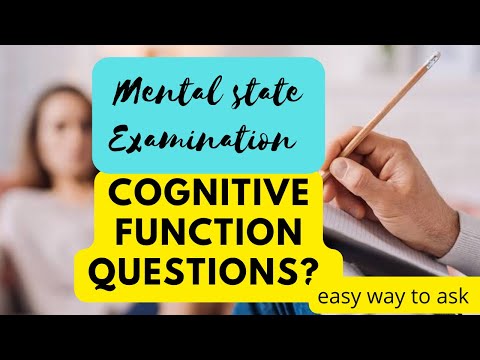 Cognitive Function Assessment in psychiatry- Mental State Examination-Psychiatry Hub