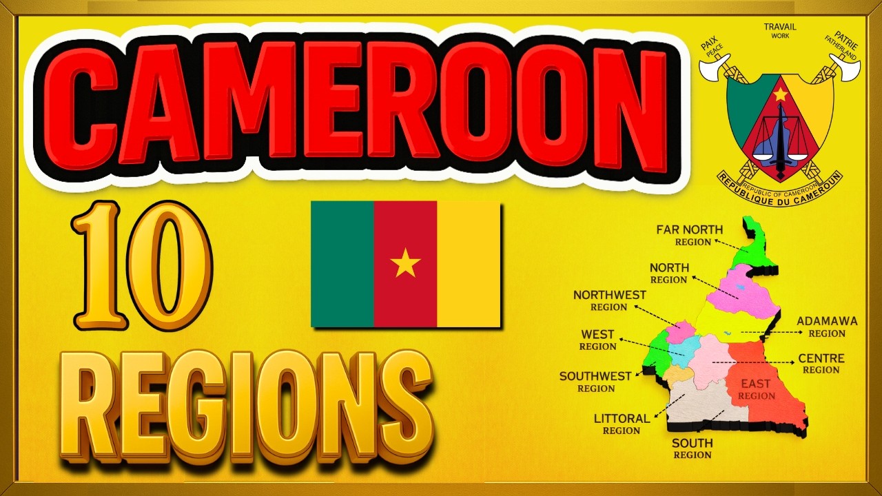 Cameroon Map Explained 🇨🇲 | 10 Regions of Cameroon #cameroon