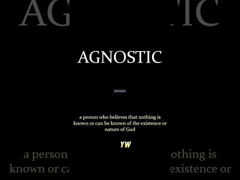 Agnostic #How to pronounce and meaning of the word #learnenglish #vocab #vocabulary #learn #agnostic