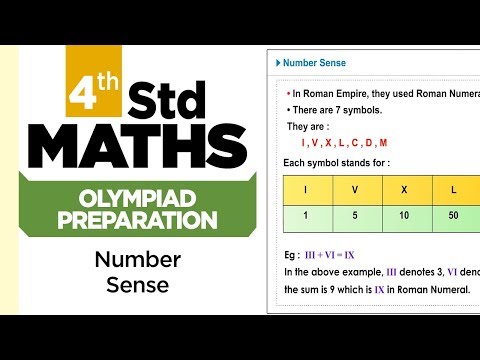 Number Sense Video Lecture - Class 4