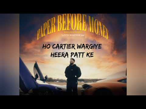 Cartier | ( Navaan Sandhu ) | Lyrics | Song |