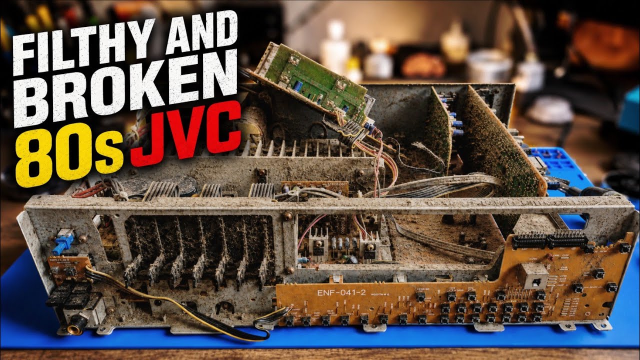 Filthy and Forgotten - 80s JVC Receiver Needs Some Work