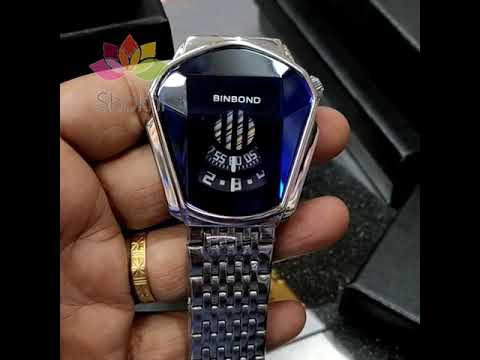 NEW BINBOND SILVER Top Brand Luxury Military Fashion Sport Watch Men Wrist Watches