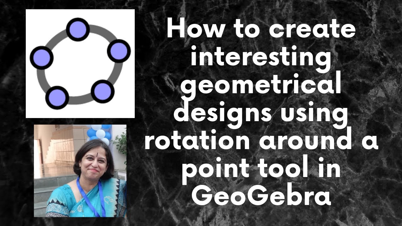 GeoGebra Demonstration| Geometrical designs  using rotation around a point tool in GeoGebra