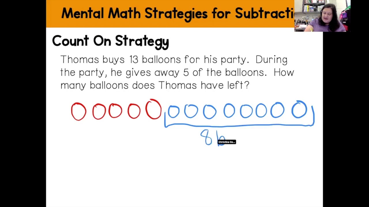 Math Grade 2 2.OA.2b Mental Math Strategies for Subtraction
