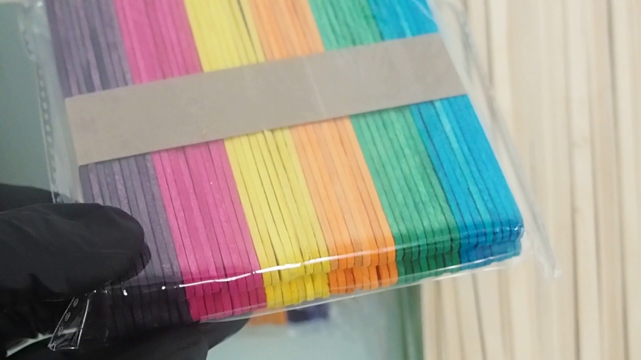 Wooden Wood Popsicle Sticks Skill Sticks Natural or Colored Medium Large XLarge Crafts