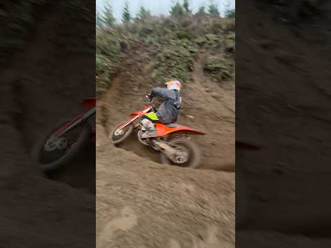 Ripping a Hillside on a KTM 350