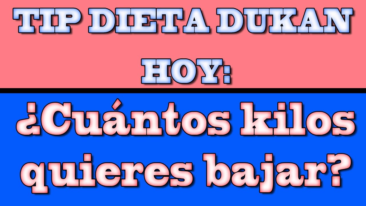Dukan Tip: How many kilos do you want to lose?