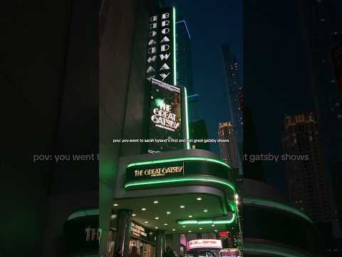 @GreatGatsbyMusical #thegreatgatsby #sarahhyland #broadway #broadwaymusical #theatre