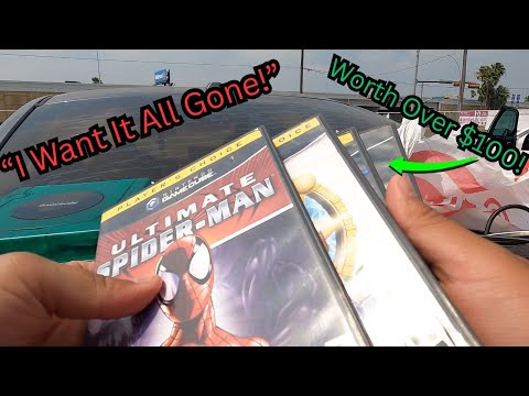 Buying A Gamecube Bundle! Hunting At The Flea Market For Vintage Clothing & Retro Video Games!
