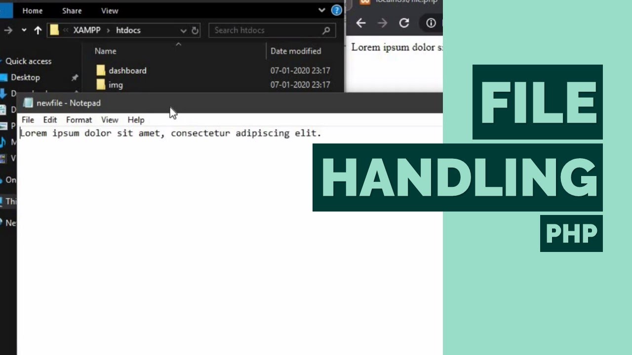 File Handling in PHP | Create, Write, Read & Delete a File using PHP