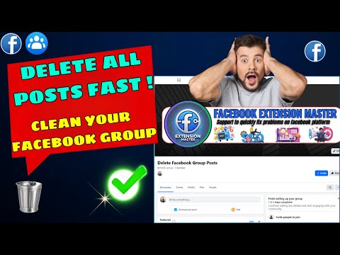 How to Delete All Posts in Facebook Group | Remove All Facebook Group Posts in One Click 2025.