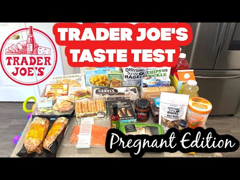 TRADER JOES TASTE TEST | PREGNANT EDITION | TRADER JOE'S