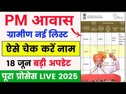 pm awas yojana new list 2025 ЁЯФе| pm awas yojana list kaise check Kare | pm awas yojana gramin list
