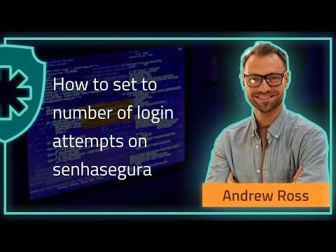 How to set to number of login attempts on senhasegura