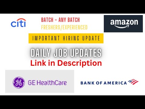 Daily jobs updates | OFF Campus Drives Updates