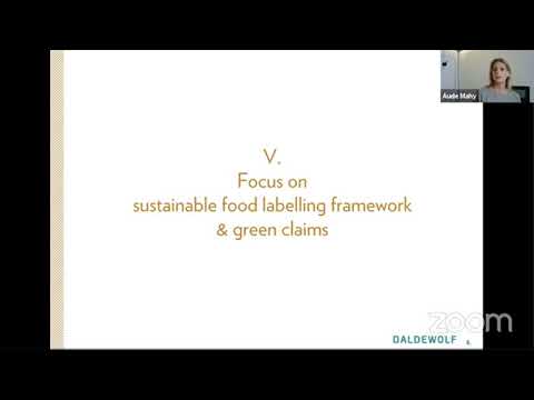 Food labels and claims: what's the next with F2F? Aude Mahy