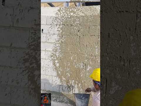 How to prepare wall surface for plastering?#civilengineering #walls #plaster #concrete #rcc #shorts
