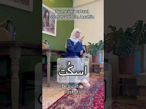 Some important commands in Arabic 🤫 #language #arabicschool #arabic