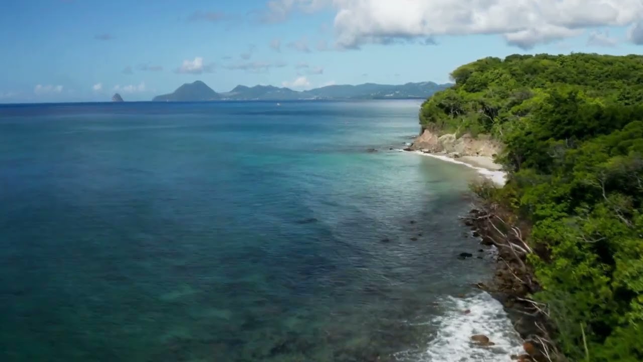 Ocean from Above — Birds Eye View Meditation with Calming Music