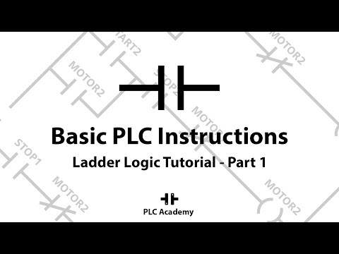 Ladder Logic Programming Tutorial For Beginners | Part 1: Basic PLC Instructions | PLC Academy