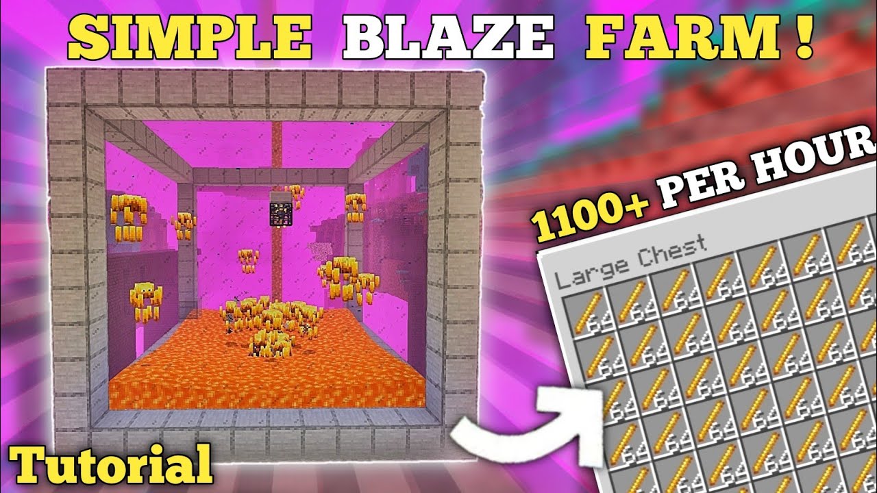 Minecraft 1.19 Automatic Blaze XP Farm Tutorial - 1100+ Rods Per Hour