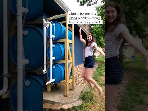 Ready for April Showers #rainwaterharvesting #diyprojects #springiscoming #shorts
