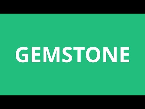 How To Pronounce Gemstone - Pronunciation Academy