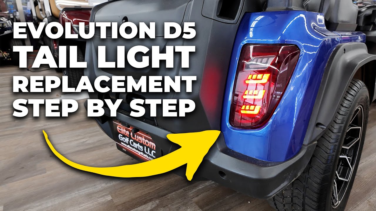 Tail Light Replacement For Evolution D5 Golf Carts