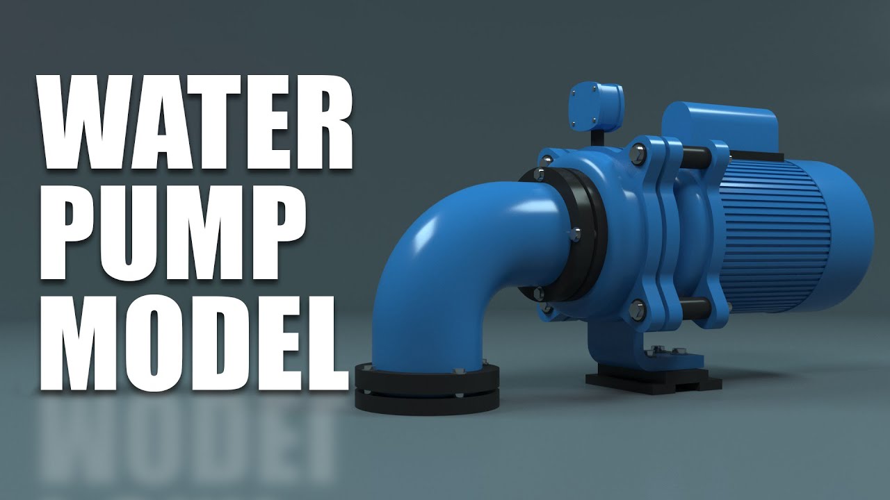 Water Pump Motor Model | Subscriber's Special Request | 3ds Max Tutorial