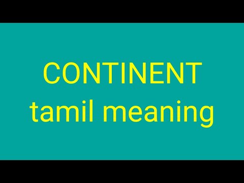 CONTINENT tamil meaning/sasikumar