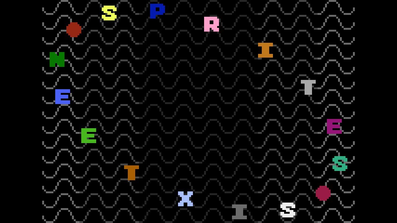 Atari 8-bit 16 hardware sprites