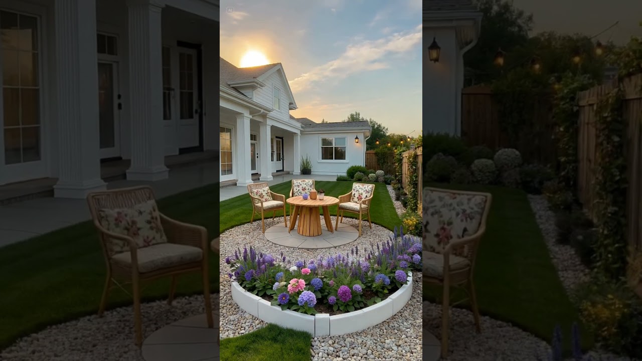 How I used AI to redesign my backyard in 30 seconds#backyardmakeover #beforeandafter #aidesign