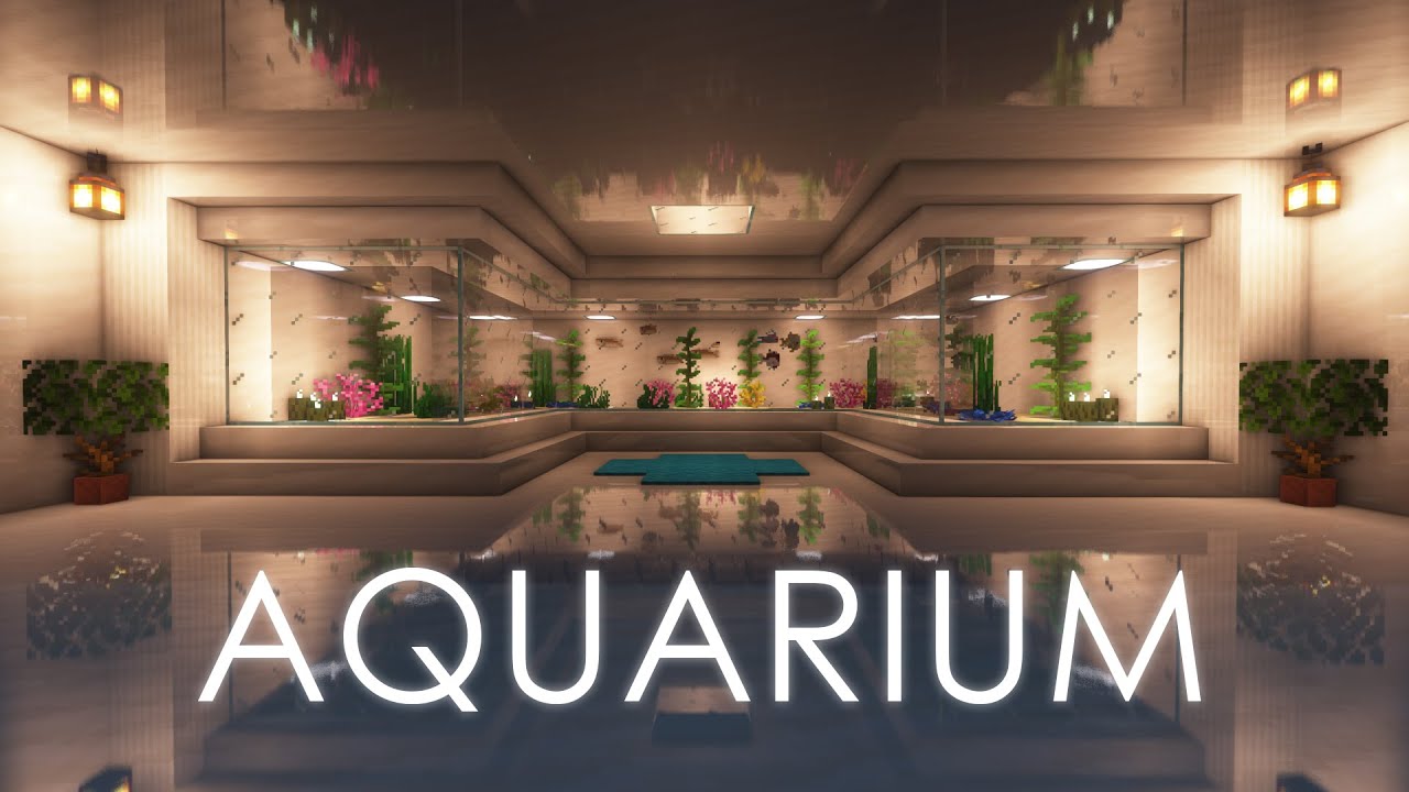 Minecraft: Modern Aquarium Tutorial (Simple Build)