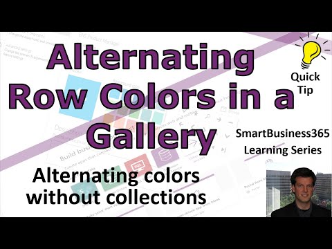 PowerApps Alternating Row Colors in a Gallery