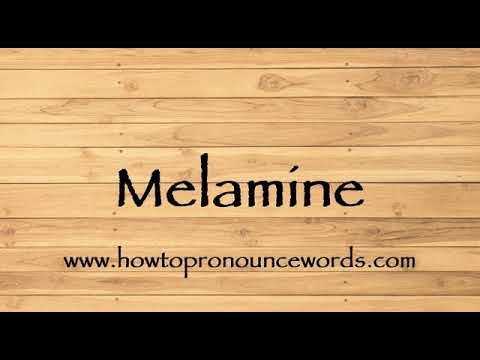 How To Pronounce Melamine ? How To say Melamine New Video
