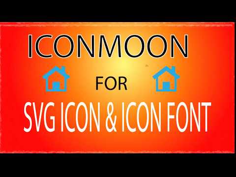 font icons and svg icons source in iconmoon