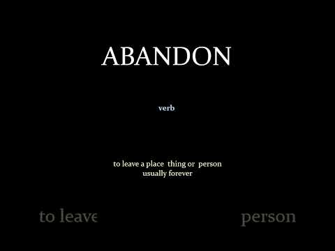 Abandon #How to pronounce and meaning of the word #learnenglish #vocab #vocabulary #english learn
