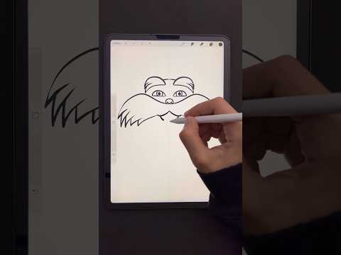 Drawing Dr. Seuss' The Lorax #thelorax #drseuss