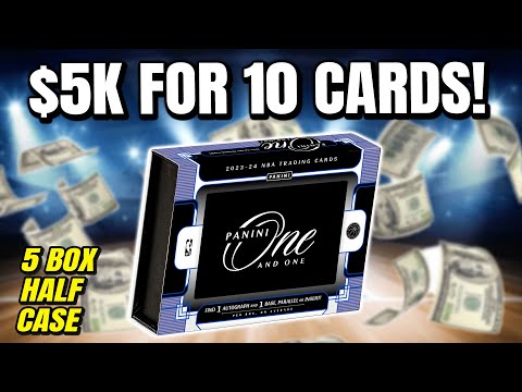 THIS RIP COST ALMOST $5000.... | 2023-24 Panini One & One NBA Half Case Break
