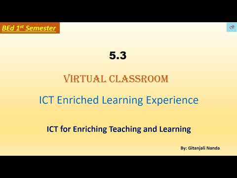 5.3 Virtual Classroom//Characteristics//Strategies of virtual classroom//Advantages